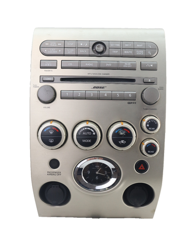 2004-2007 Infiniti QX56 Radio Player Climate Control Panel Bezel ...