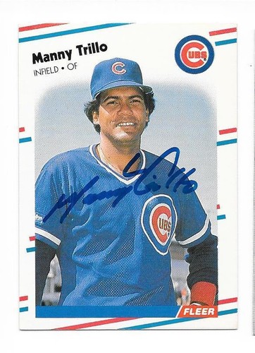 MANNY TRILLO 1988 NFLEER AUTOGRAPHED SIGNED # 436 CUBS | eBay