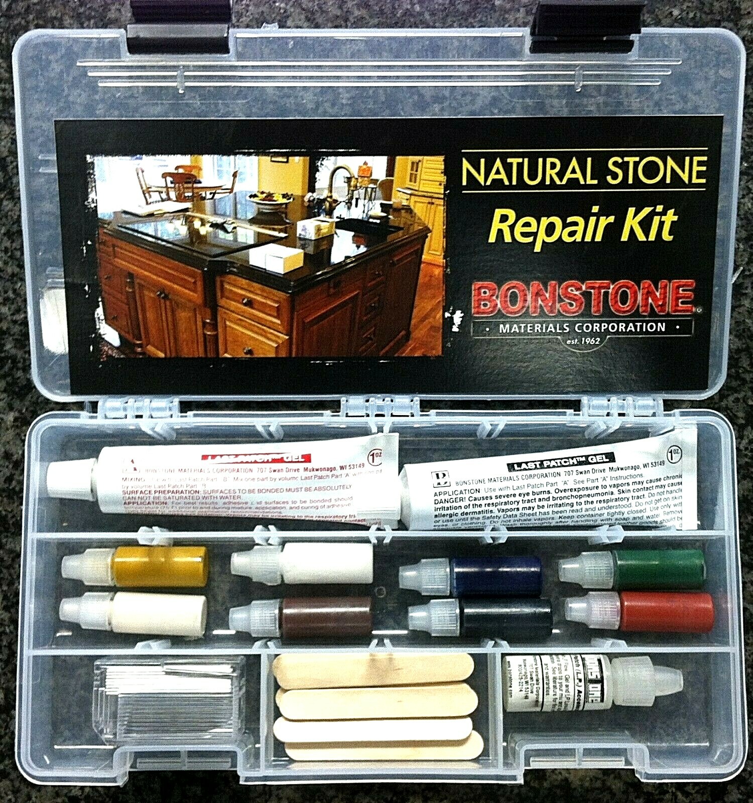 Natural Stone Repair Kit - Marble & Granite, Cracks, Countertop Repair ...