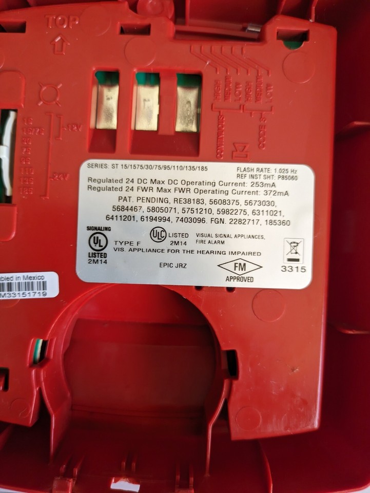 Wheelock ST Series Fire Alarm Strobe | eBay