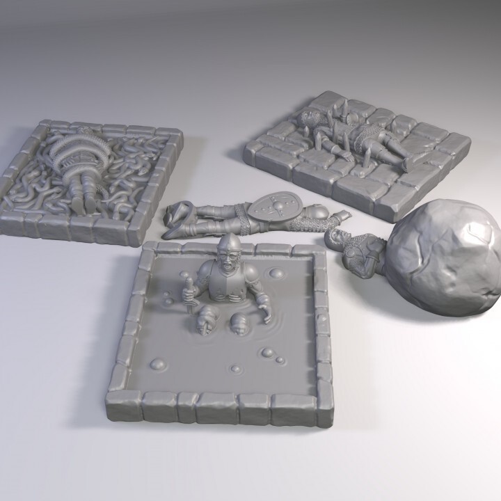 28mm Dead Trap Victims Dungeons Dragons DnD D&D Villagers Casualty ...