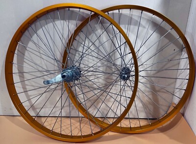 26" Heavy Duty Alloy Front & Rear Coaster Brake Bicycle Wheel 12g ...