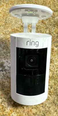 Ring Stick Up Cam Elite Plug-in 1080p PoE HD Security Camera WHITE | eBay