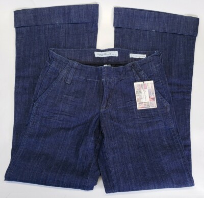 New Salt Works Lexington Ave Trouser Denim Jeans Pants Wide Bootcut ...