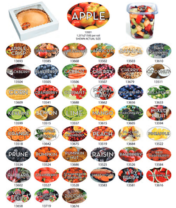 Food Flavor Labels 1.25" x 2" 500 labels per roll Stickers- Large ...