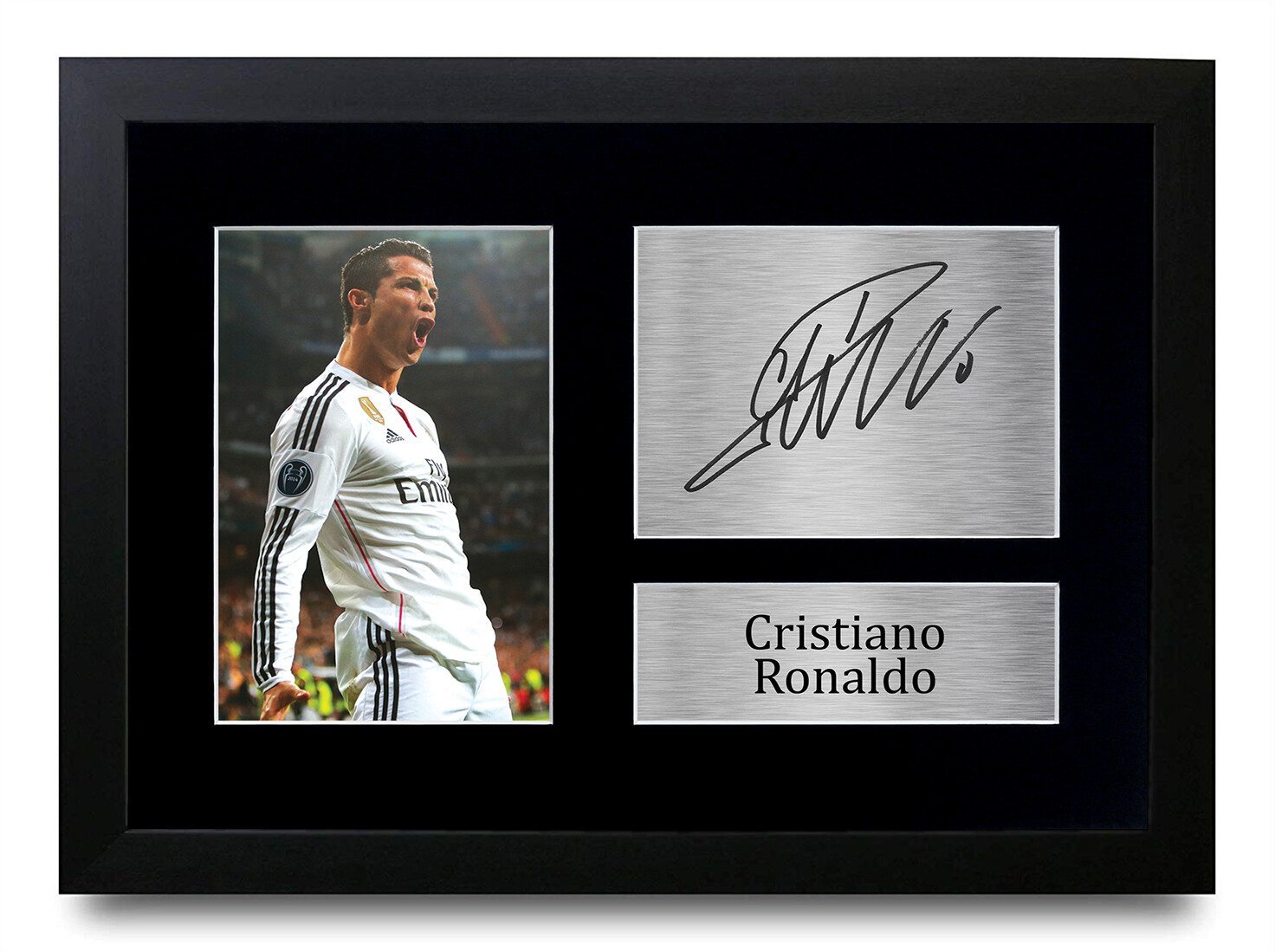 Cristiano Ronaldo Signed A4 A3 Framed Prints Autograph Juventus, Madrid ...