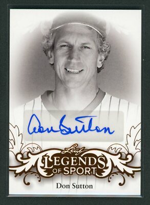2015 DON SUTTON AUTO LEAF LEGENDS OF SPORT AUTOGRAPHS | eBay