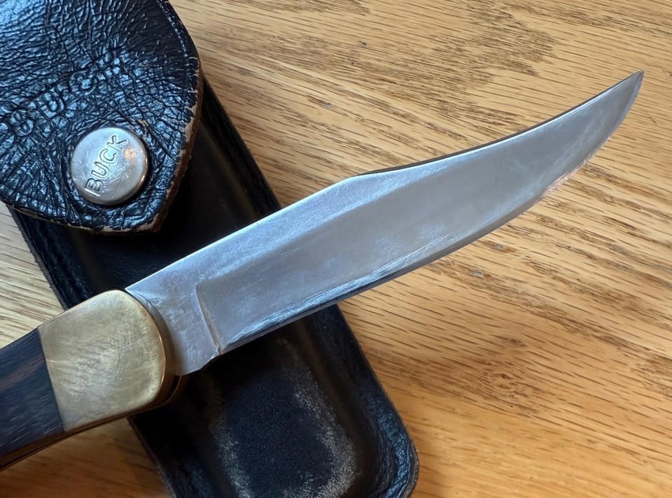 VINTAGE 1972-86 3 LINE BUCK 110 KNIFE USED N22 | eBay