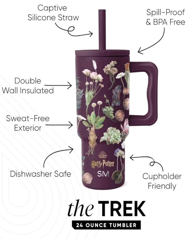 Simple Modern Harry Potter Kids 24oz | Side Handle, Potter: Herbology ...