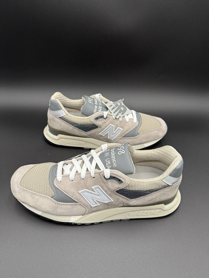 New Balance 998 Core Made in USA Grey Silver Athletic Sneaker U998GR ...
