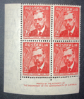 WILLIAM J FARRER 1948 - 2 1/2d IMPRINT BLOCK OF FOUR MNH | eBay Australia
