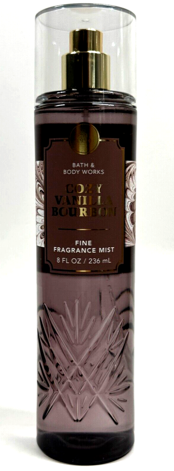 NEW 3 BATH & BODY WORKS COZY VANILLA BOURBON FINE FRAGRANCE MIST 8 OZ ...