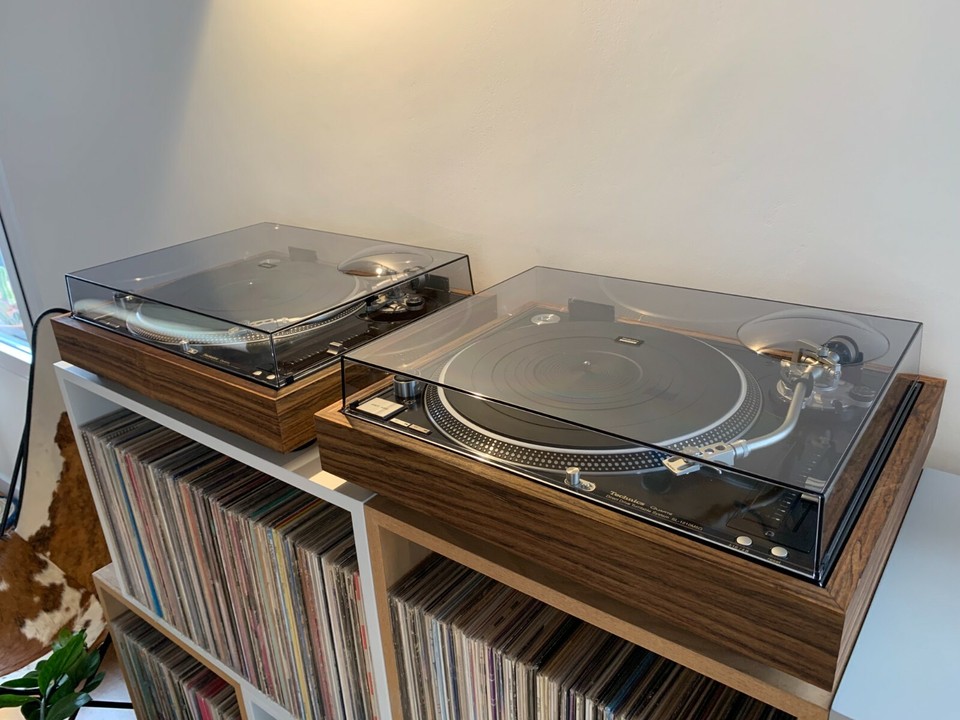 CUSTOM SOLID PLINTH WOOD PLINTH FOR TECHNICS SL 1200 MKII / M5G / M3D ...