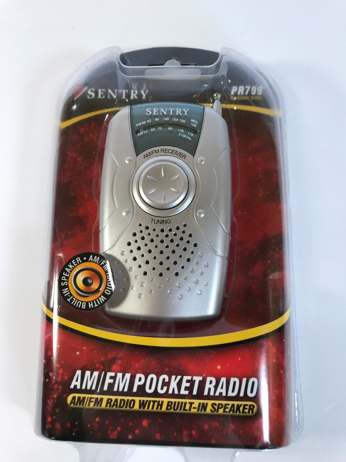 NEW SENTRY PR799 AM/FM POCKET RADIO w B/UILT-IN SPEAKER | eBay
