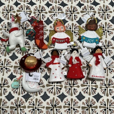 Wondershop At Target Felt Plush Ornaments lot of 9 Unique - Stocking ...