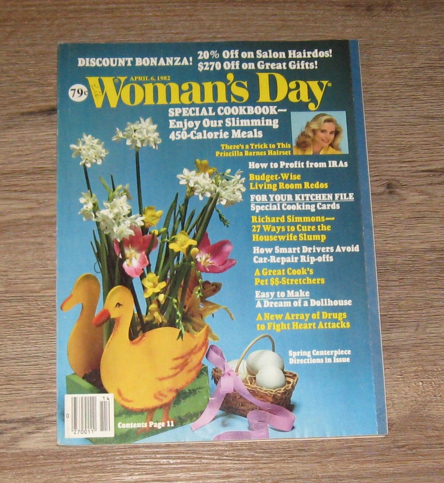 Woman’s Day 1982 magazine Priscilla Barnes COVER photos | eBay