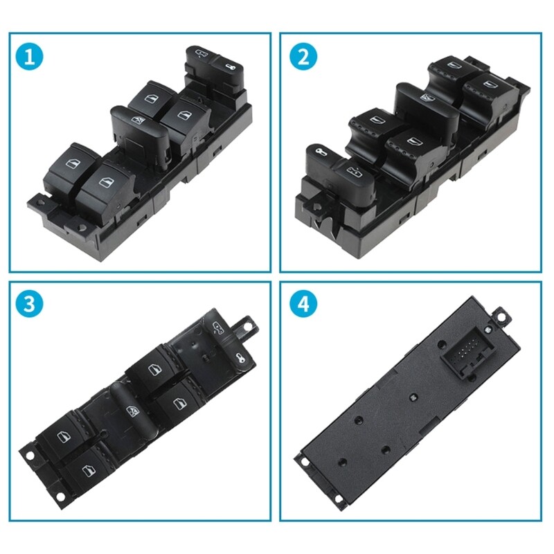 Driver Side Power Window Switch 1J4959857D Replacement Used for Auto ...