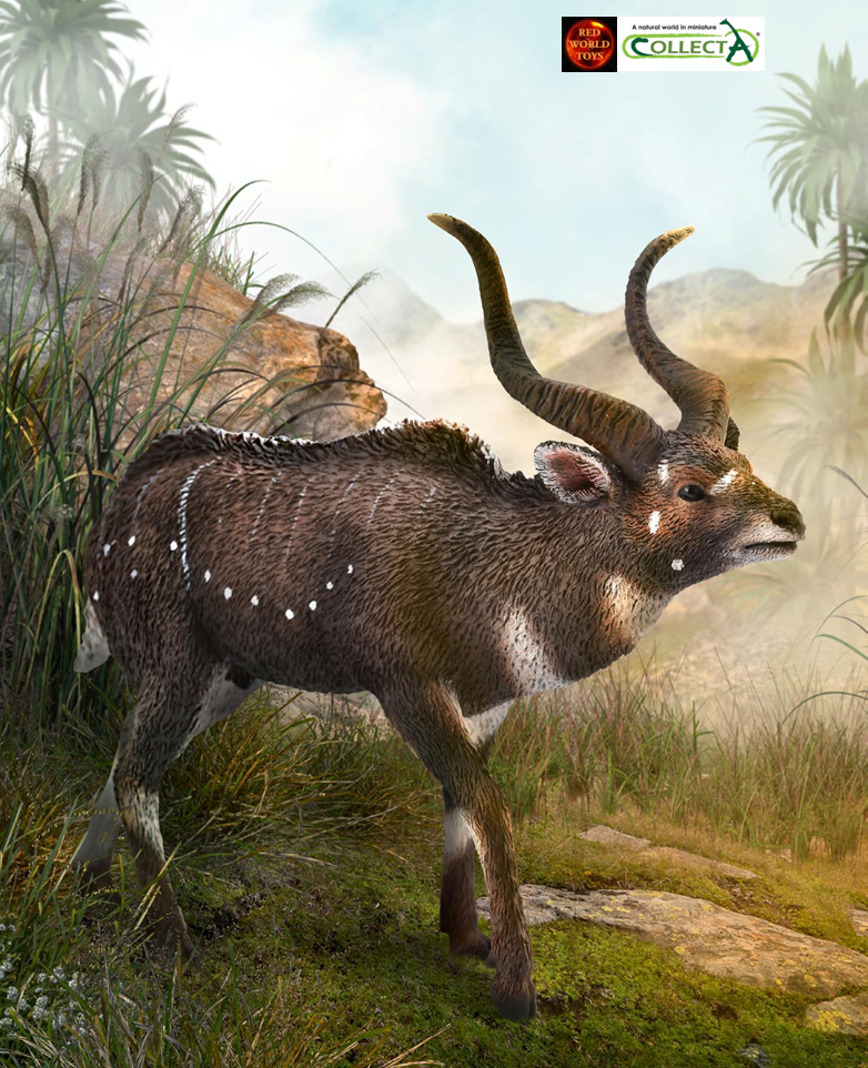 Mountain Nyala Antelope Wildlife Toy Model Figure 88689 by CollectA New ...