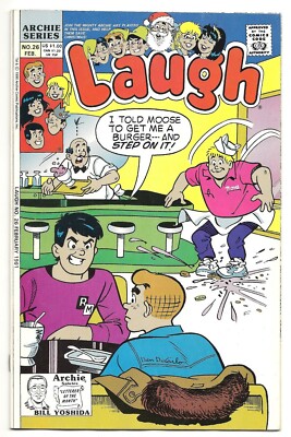 LAUGH #26, from Archie Comics, Feb. 1991. Moose Tries to Step On it for ...
