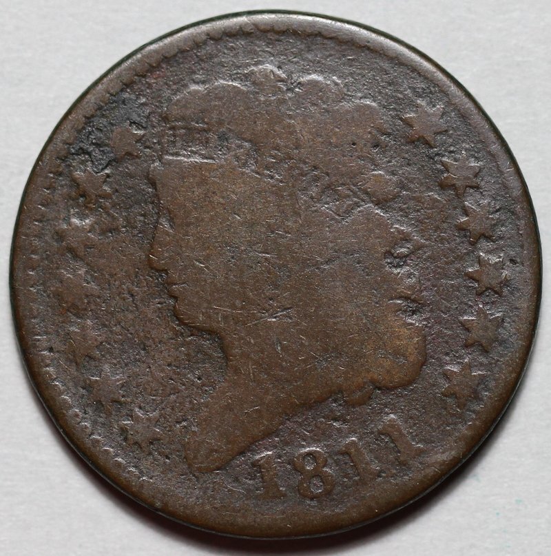 1811 Classic Head Half Cent - Key Date - US 1/2c Copper Coin | eBay