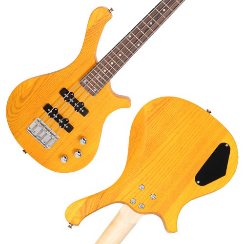 GW101 36in Small Scale Electric Bass Guitar Suit SS Pickups Transparent ...