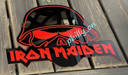 IRON MAIDEN 2 EDDIE Logo Shape Acrylic Plastic Sign 1/8" | eBay