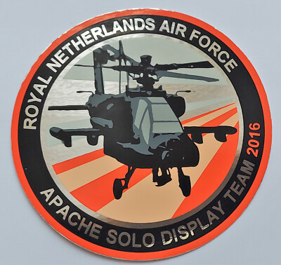 Royal Netherlands Air Force Dutch Apache Solo Display Team 2016 4 ...