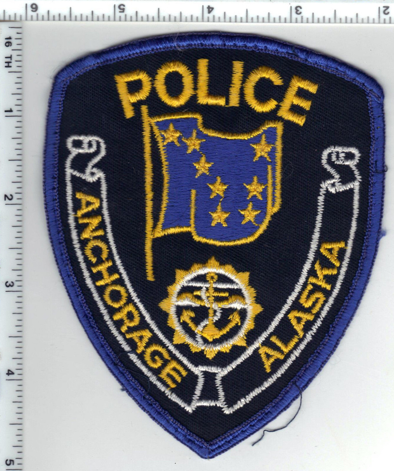 Anchorage Police (Alaska) Shoulder Patch uniform take-off from the ...