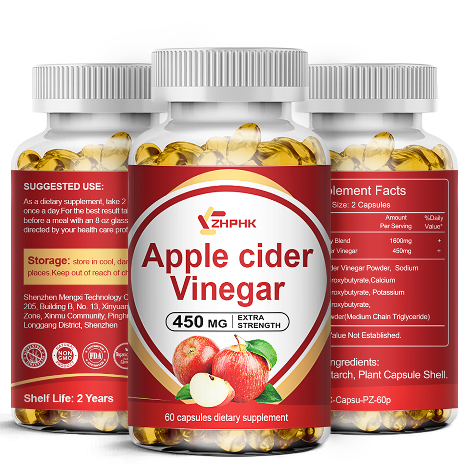 Apple Vinegar Gummies Weight Loss Pills Support Metabolism Digestion ...
