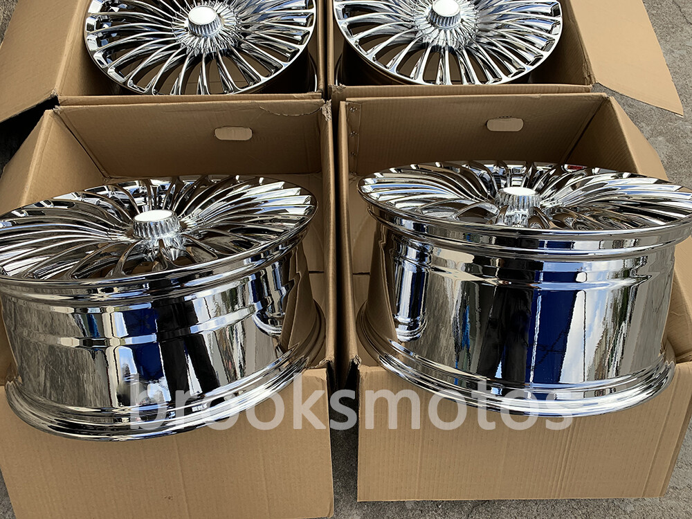 22" NEW CHROME MULT SPOKE STYLE FORGED WHEELS RIMS FITS FOR LEXUS RX350 ...