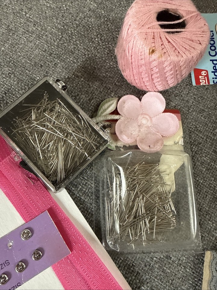 🧵🪡 Vintage Junk Drawer Sewing Lot Buttons Pins Notions Tape Measures ...