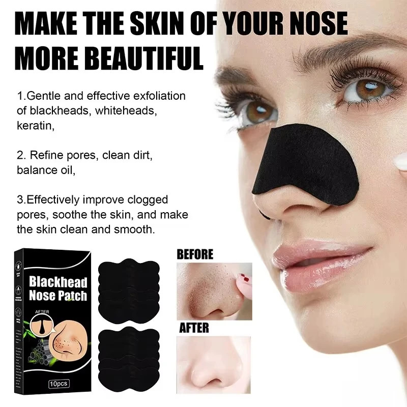 Blackhead Remover Strips Nose Pore Cleansing Peel Off Mask Sticker Acne ...