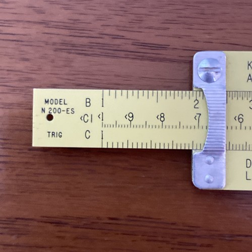 Vintage Pickett Model N-200-ES Metal Slide Rule w/Leather Case made U.S ...