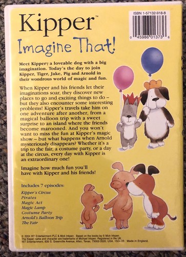 Kipper IMAGINE THAT! DVD 2004, Includes 7 Episodes VGC | eBay