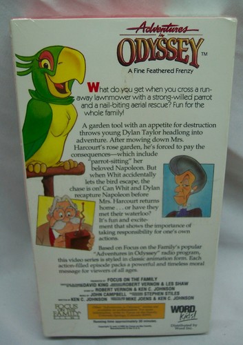 ADVENTURES IN ODYSSEY A Fine Feathered Frenzy Cartoon VHS VIDEO 1992 ...