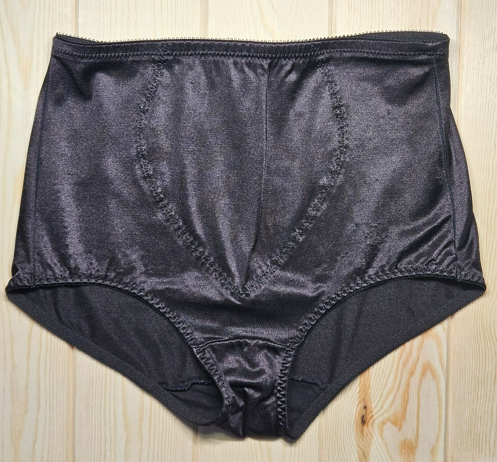 VTG Satin Panties Shapewear Briefs Girdle Panty Shiny… - Gem