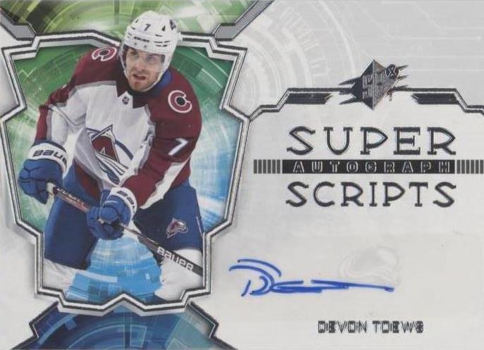 2022-23 SPx - Super Scripts Devon Toews #SS-DT (AU) for sale online | eBay