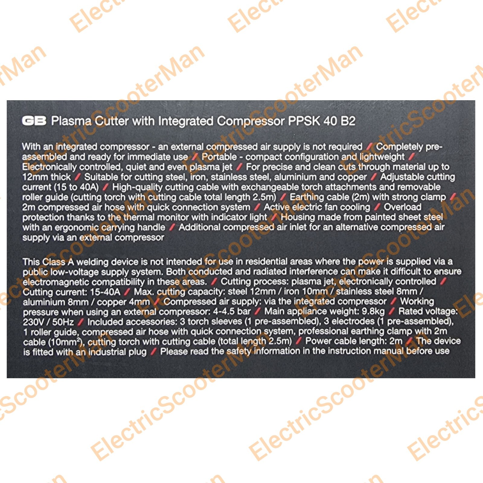 Parkside Performance Industrial Plug Plasma Cutter with Integrated ...