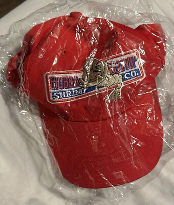 Bubba Gump Shrimp Co. Red Baseball Cap Forrest Gump Hat Trucker NWOT ...