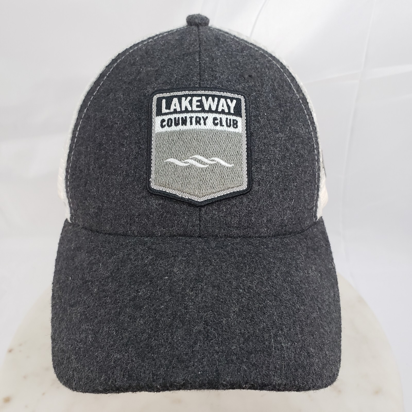 Lakeway Country Clun Hat Patch Logo Cap Gray Mesh Snapback Adjustable ...