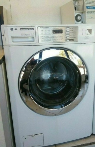LG Coin-Op Front Load Washer, 20 lbs, Model: GCW1069QS, S/N ...