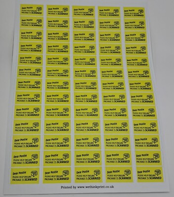 520 "POSTIE SCAN Mail" Postal Stickers 2D Bar Code Labels tracking ...