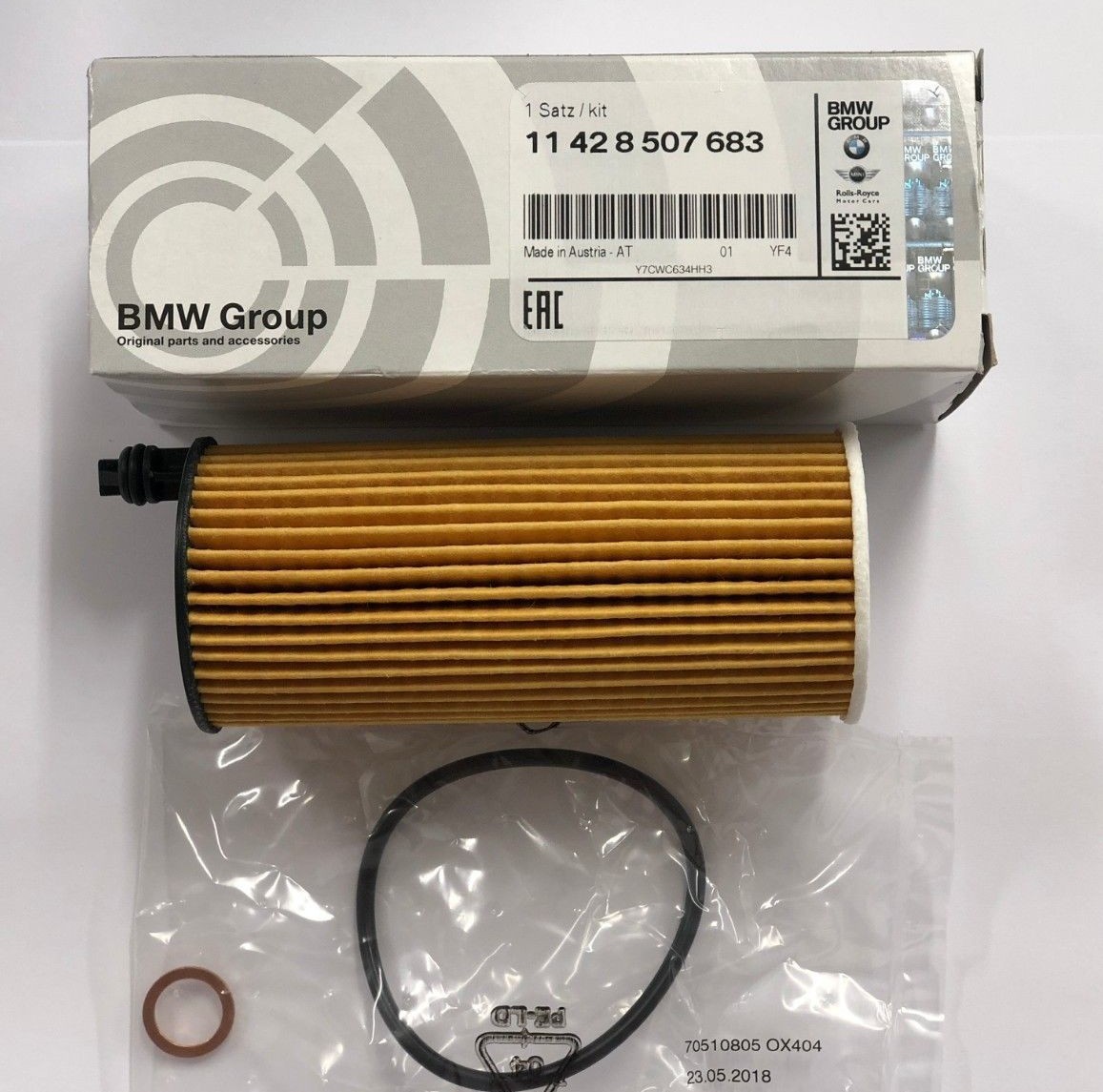 Genuine BMW Oil Filter 11428507683 E90/F20/F30/F32/F36/F10/F15 | eBay