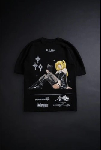 LARGE Civil Regime Death Note MISA AMERICAN CLASSIC OVERSIZED TEE SHIRT ...