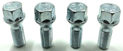 4 X ALLOY WHEEL BOLTS FOR AUDI A4 M14 X 1.5 27MM 17MM HEX STUDS LUGS ...