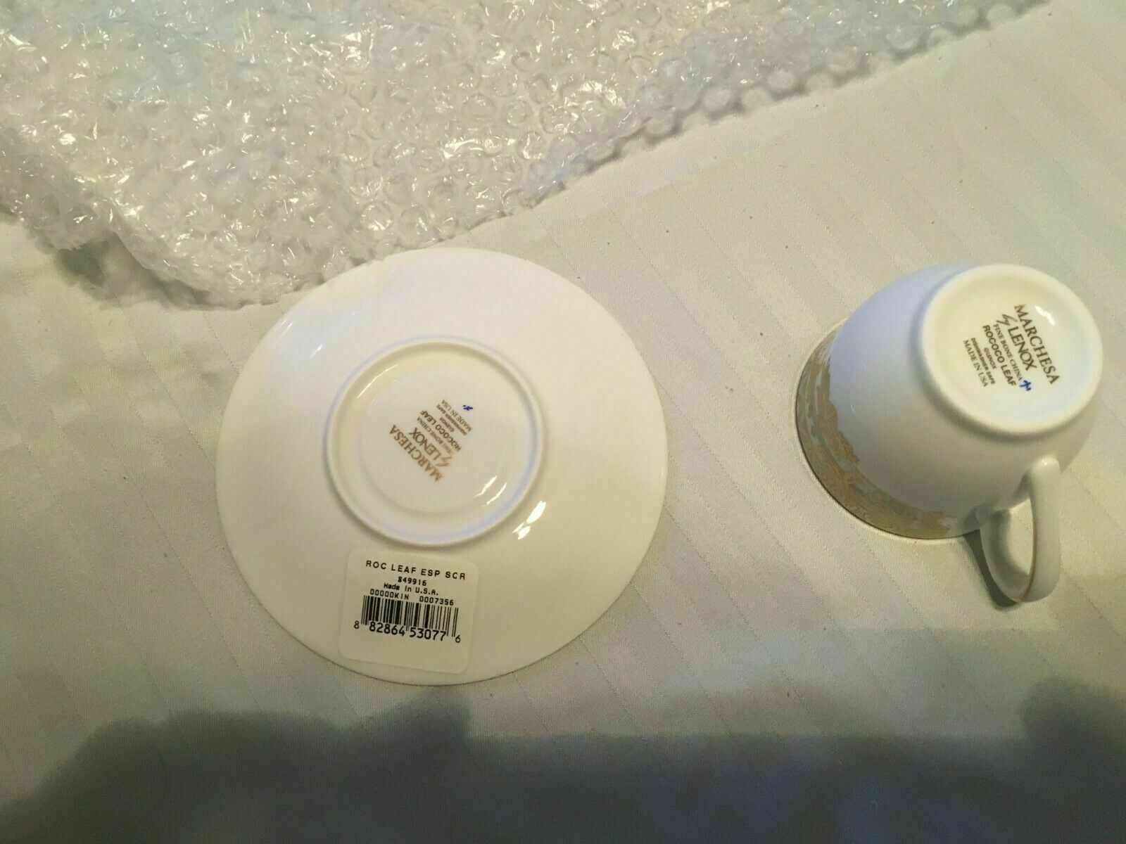 Lenox Marchesa Rococo Leaf Espresso Cup and Saucer | eBay