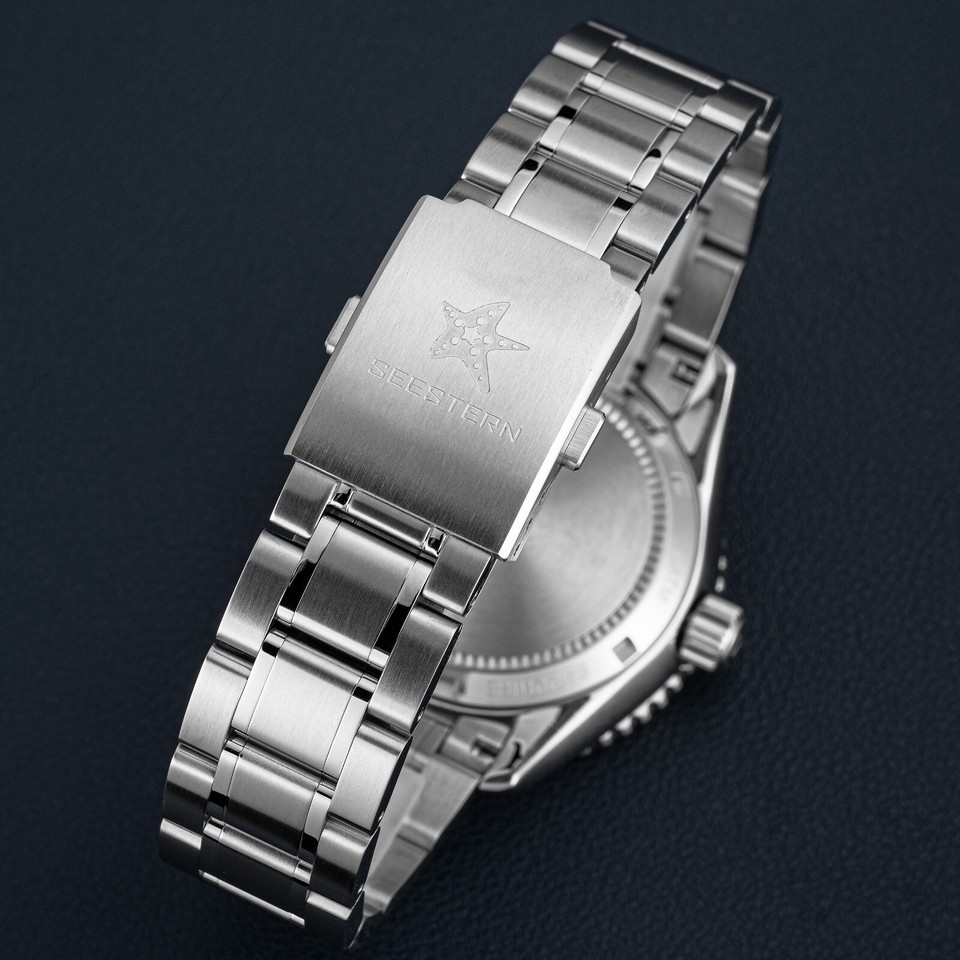 Seestern GMT S456.BE Sapphire Crystal Mechanical Mens NH34 Watch ...