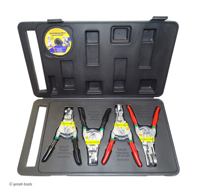 4-PC QUICK RELEASE PLIERS TOOL SET – hose, push lock fittings, fuel ...