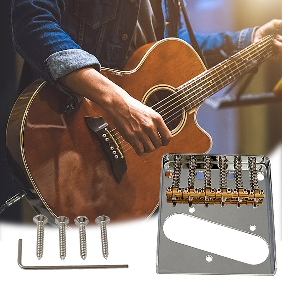 Vintage Guitar Bridge 6 Strings Saddle Electric Guitar Bridge for Tele ...