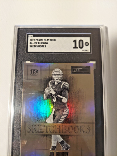 Joe Burrow 2022 Playbook Sketchbooks-Platinum SGC 10 Cincinnati Bengals ...